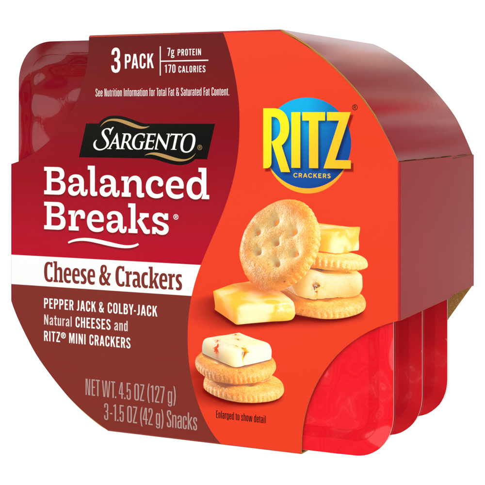 Sargento Balanced Breaks, Cheese & Crackers, Pepper Jack & Colby-Jack ...