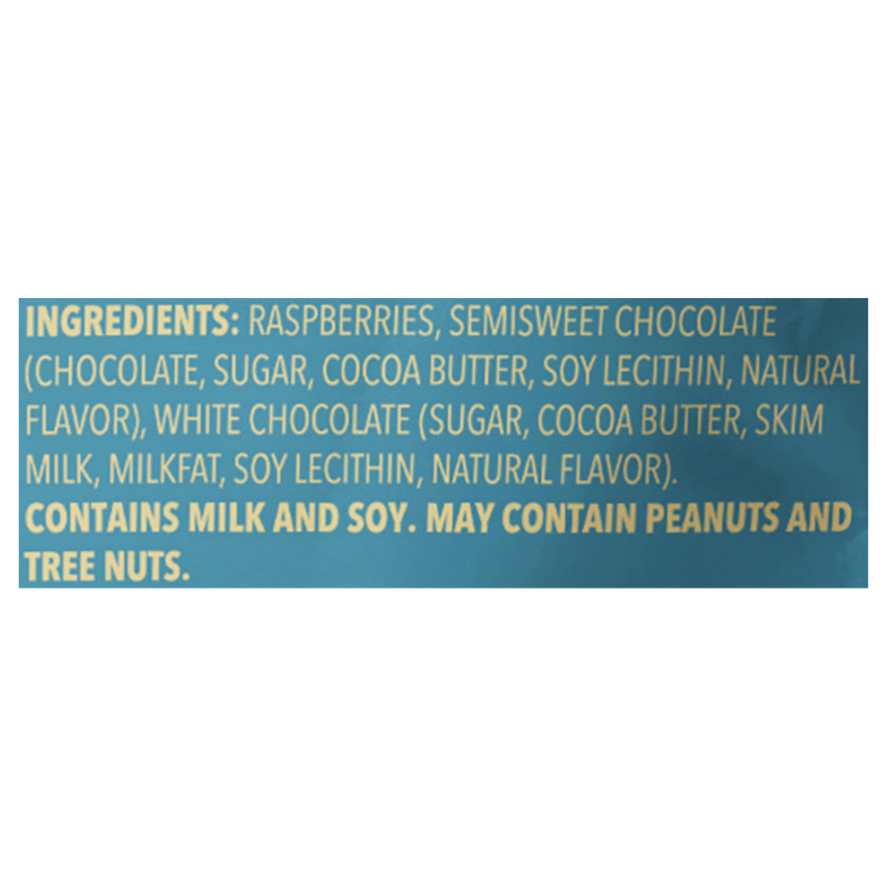 Tru Fru Nature's Raspberries, Dark Chocolate-Ingredients