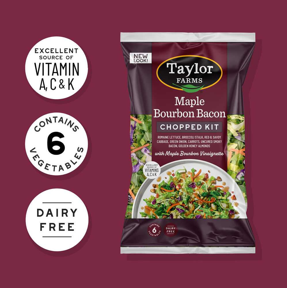 Taylor Farms Maple Bourbon Bacon Chopped Salad Kit-Ingredients