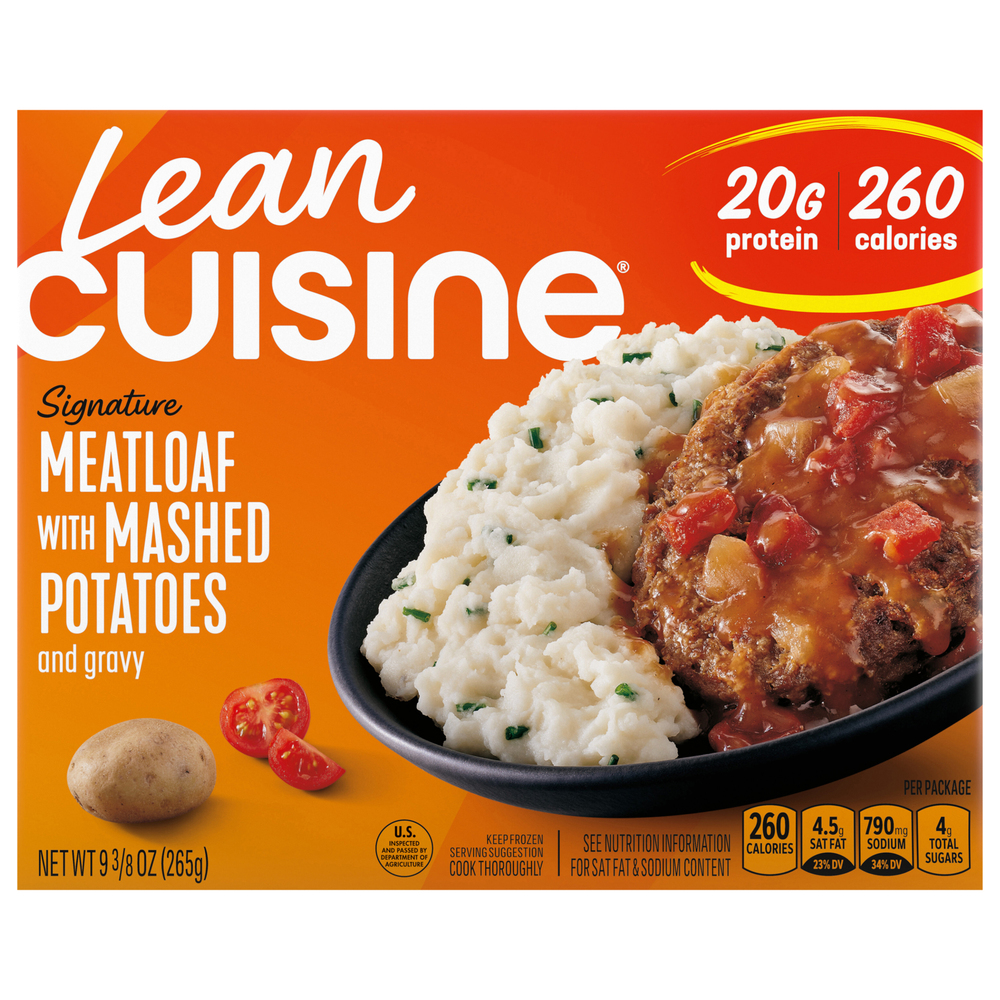 Lean Cuisine Protein Kick Meatloaf, with Mashed Potatoes-Main