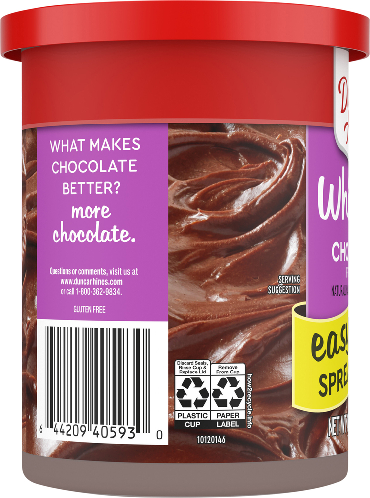 Duncan Hines Whipped Frosting, Chocolate-Planogram-Left