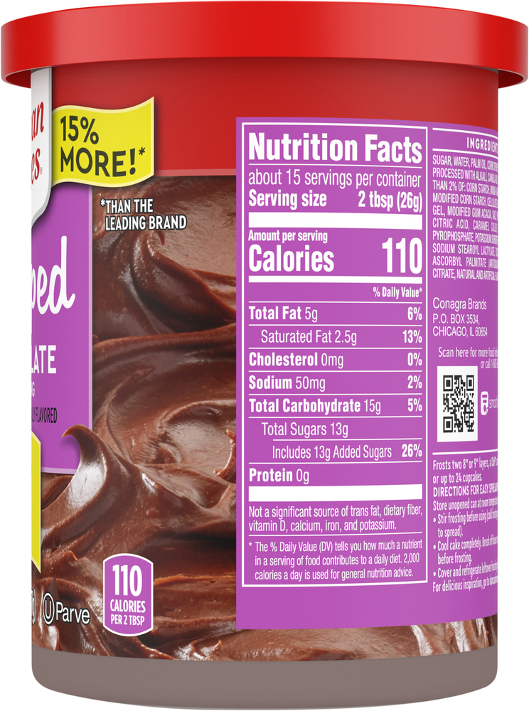 Duncan Hines Whipped Frosting, Chocolate-Planogram-Right