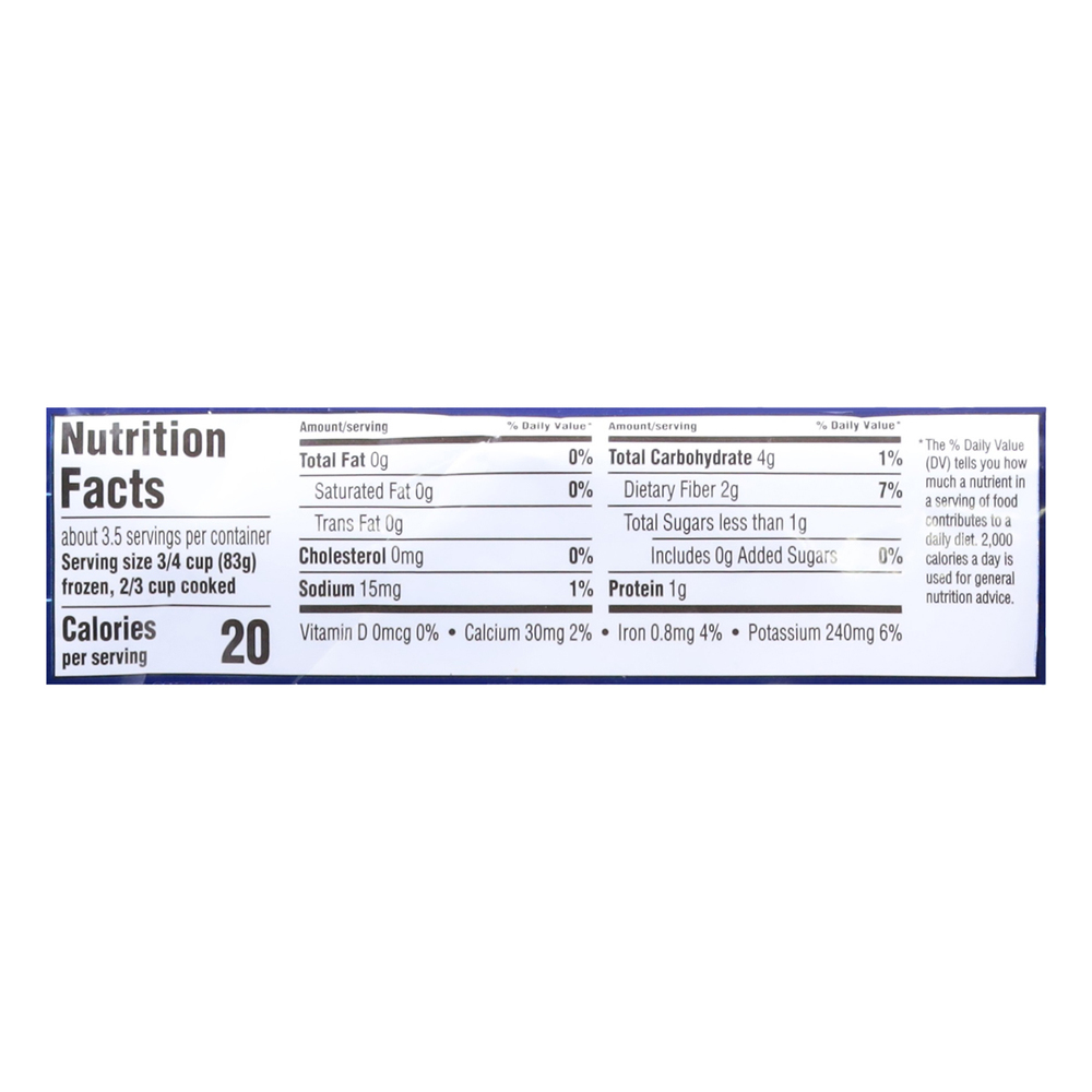 Birds Eye Steamfresh Cauliflower, Riced, Original-Nutrition-Facts