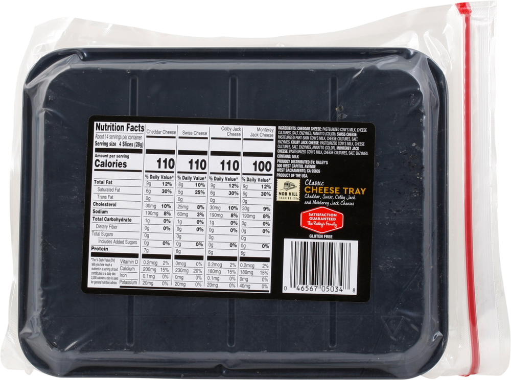 Nob Hill Trading Co. Cheese Tray, Classic-Planogram-Back