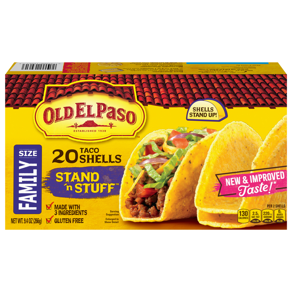 Old El Paso Stand 'n Stuff Stand 'n Stuff Taco Shells Family Size-Main