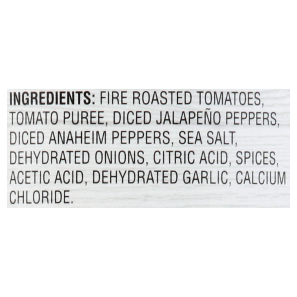 Raley's Fire Roasted Salsa-Ingredients