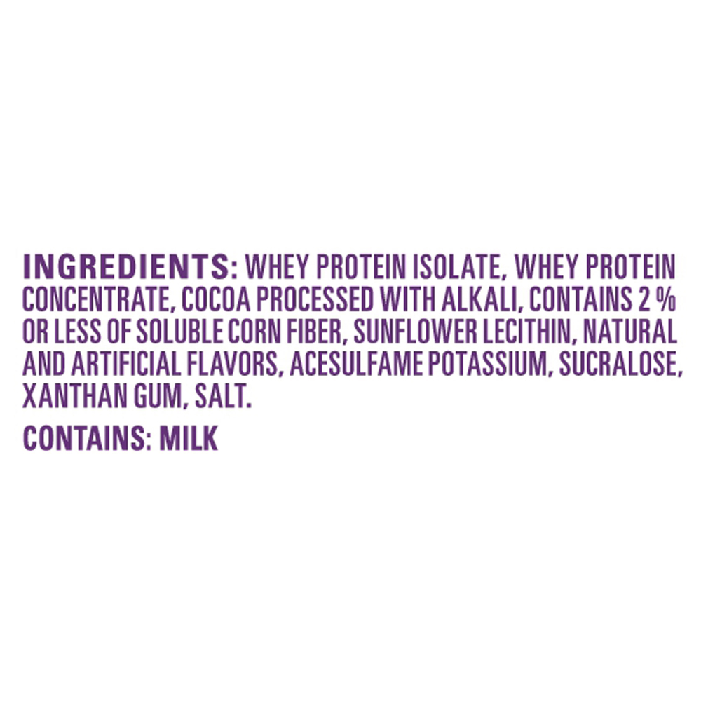 Premier Protein Whey Protein Powder, Chocolate Milkshake-Ingredients