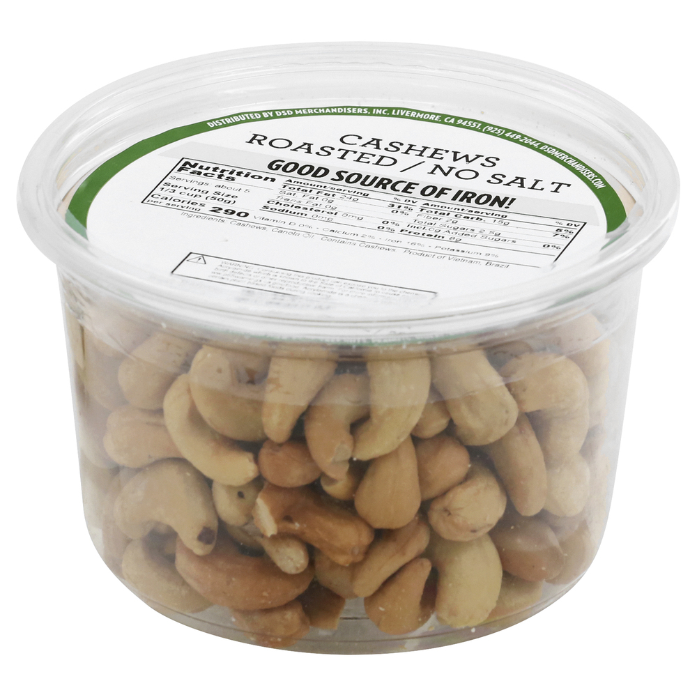 Cashews, Roasted/No Salt-Front-Right-Elevated