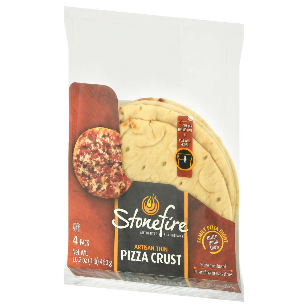 Stonefire Pizza Crust, Artisan Thin-Front-Right-Elevated
