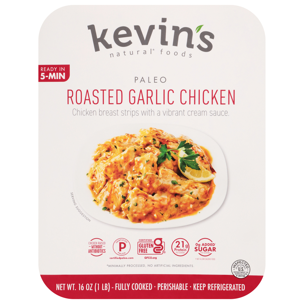 Kevin's Natural Foods Garlic Chicken, Roasted, Paleo-Main