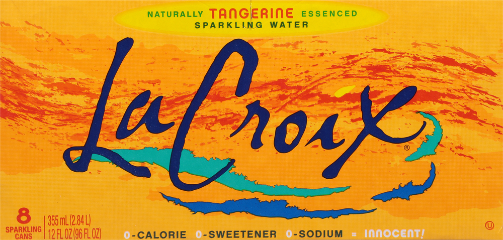 LaCroix Sparkling Water, Tangerine-Planogram-Back
