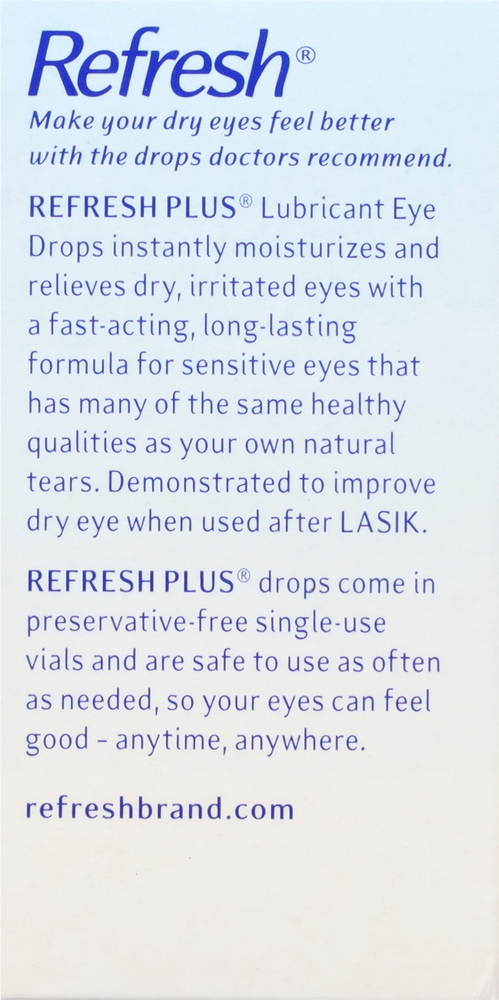 Refresh Plus Lubricant Eye Drops, Moisturizing Relief-Planogram-Right