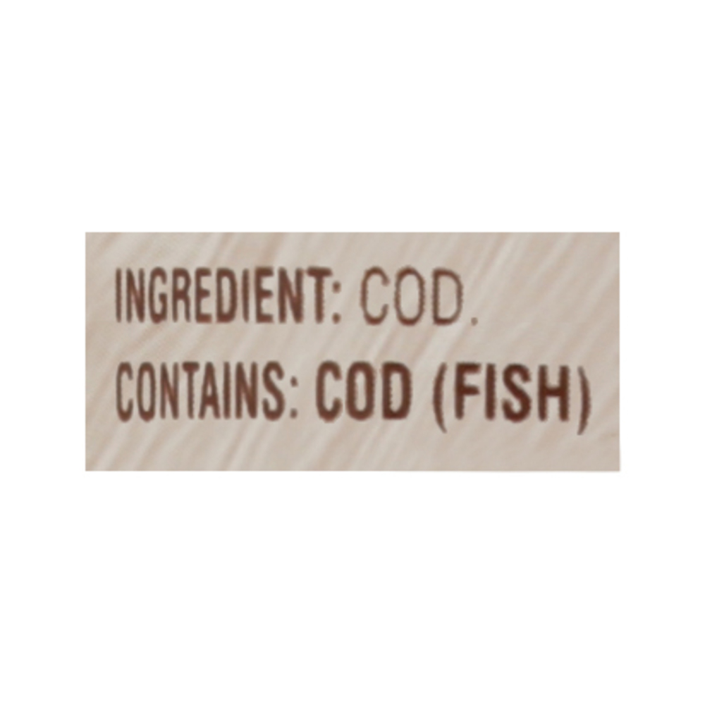 Raley's Purely Made Wild Caught Alaska Cod Fillets-Ingredients