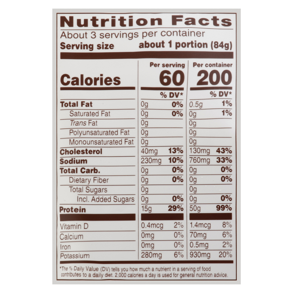 Raley's Purely Made Wild Caught Alaska Cod Fillets-Nutrition-Facts