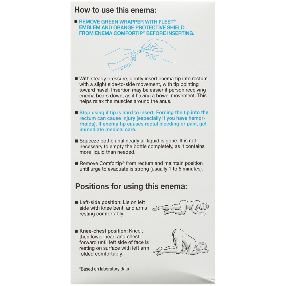fleet enema procedure at home