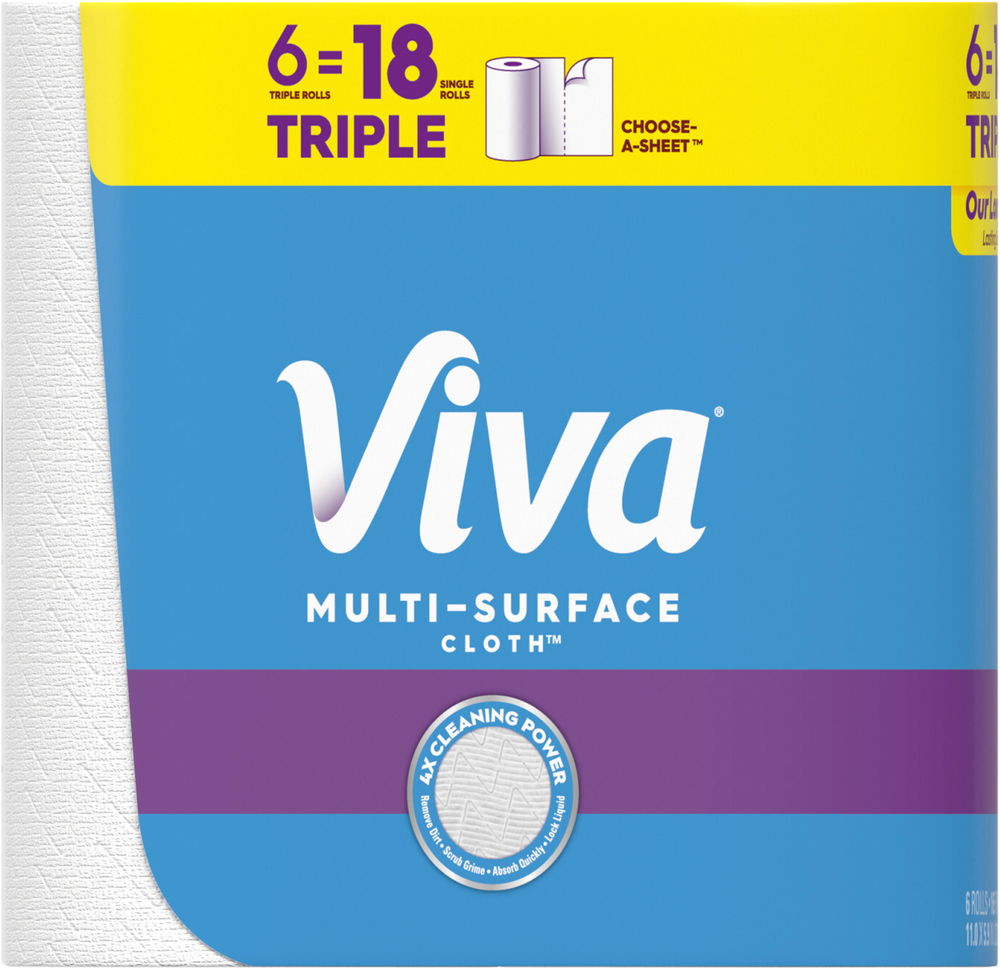 Viva Multi-Surface Cloth Towels, Choose-A-Sheet, Triple, 2 Ply ...