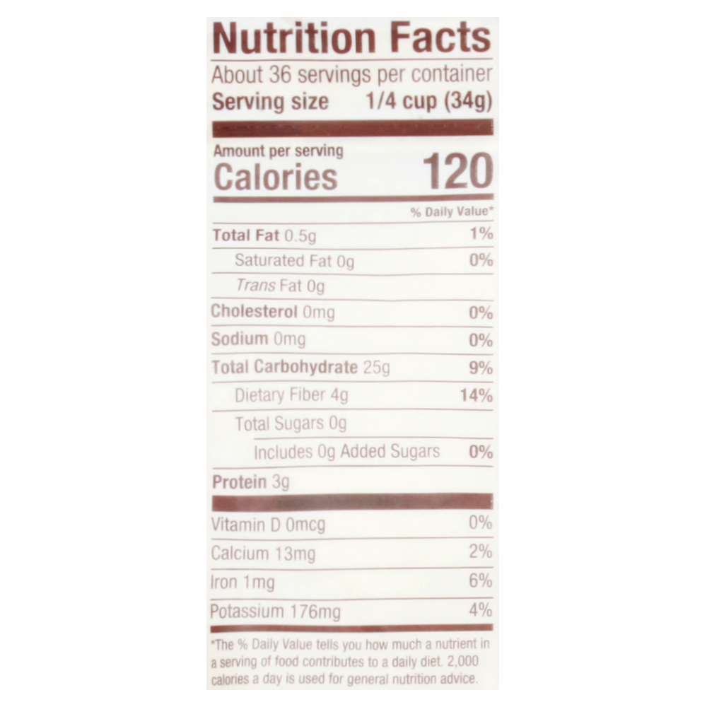Bobs Red Mill Baking Flour, All-Purpose, Gluten Free-Nutrition-Facts