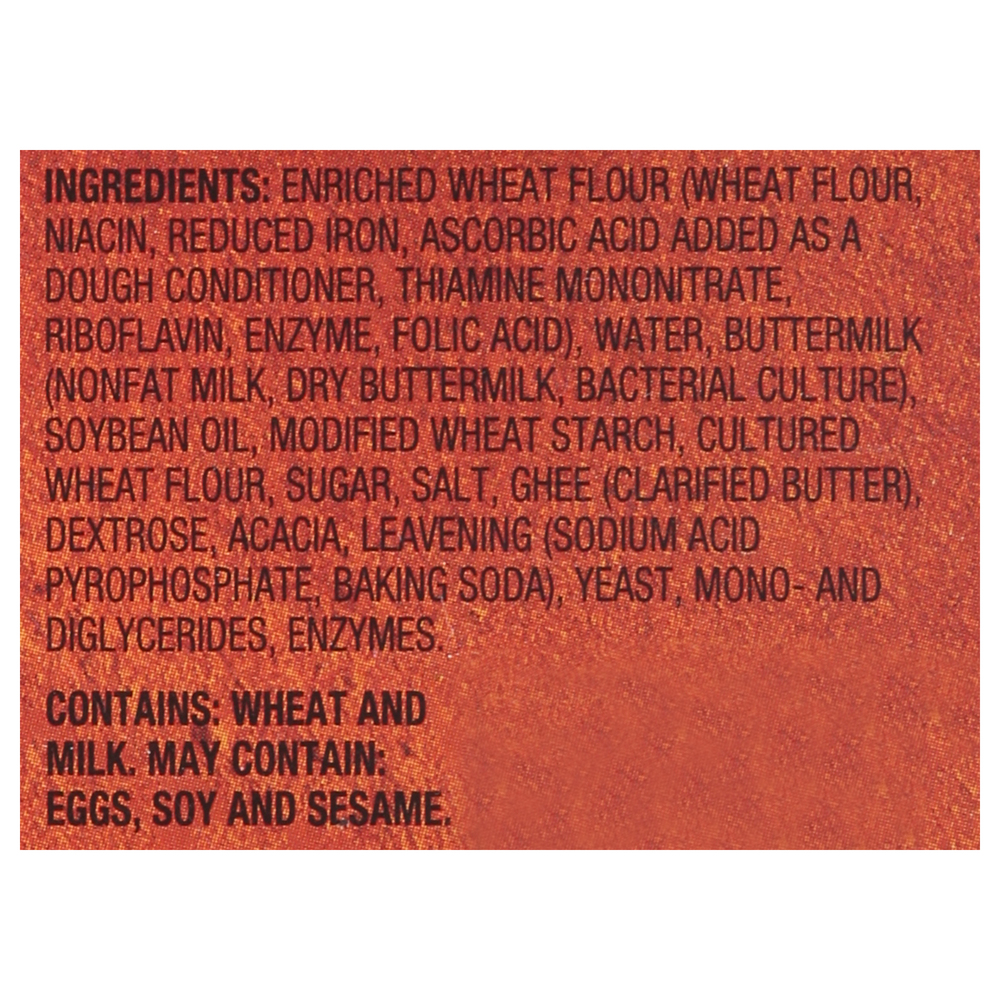 Stonefire Naan Rounds, Original-Ingredients