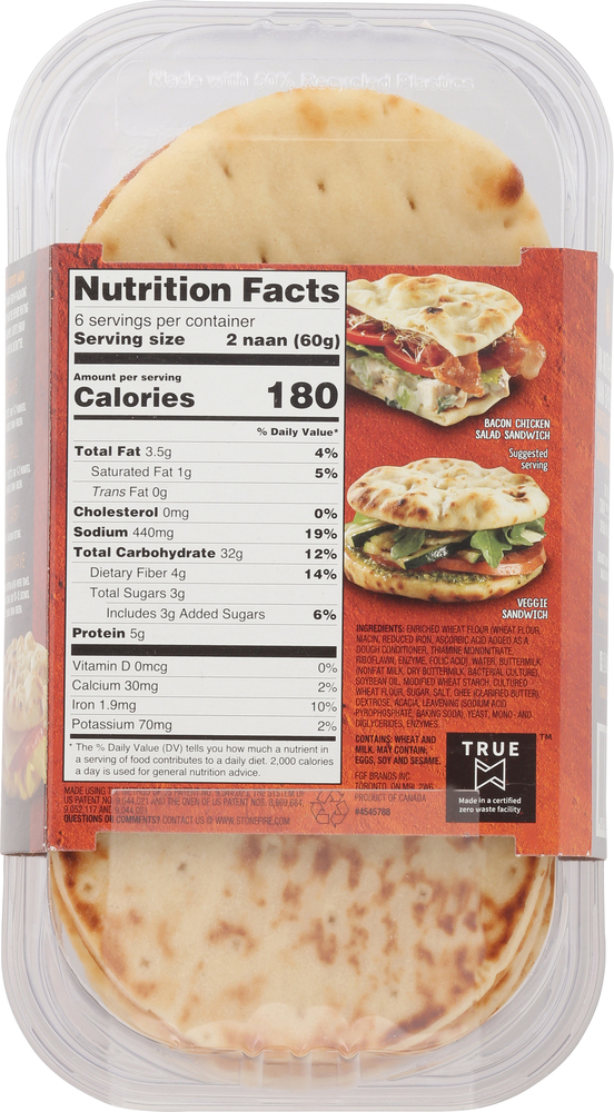 Stonefire Naan Rounds, Original-Planogram-Back