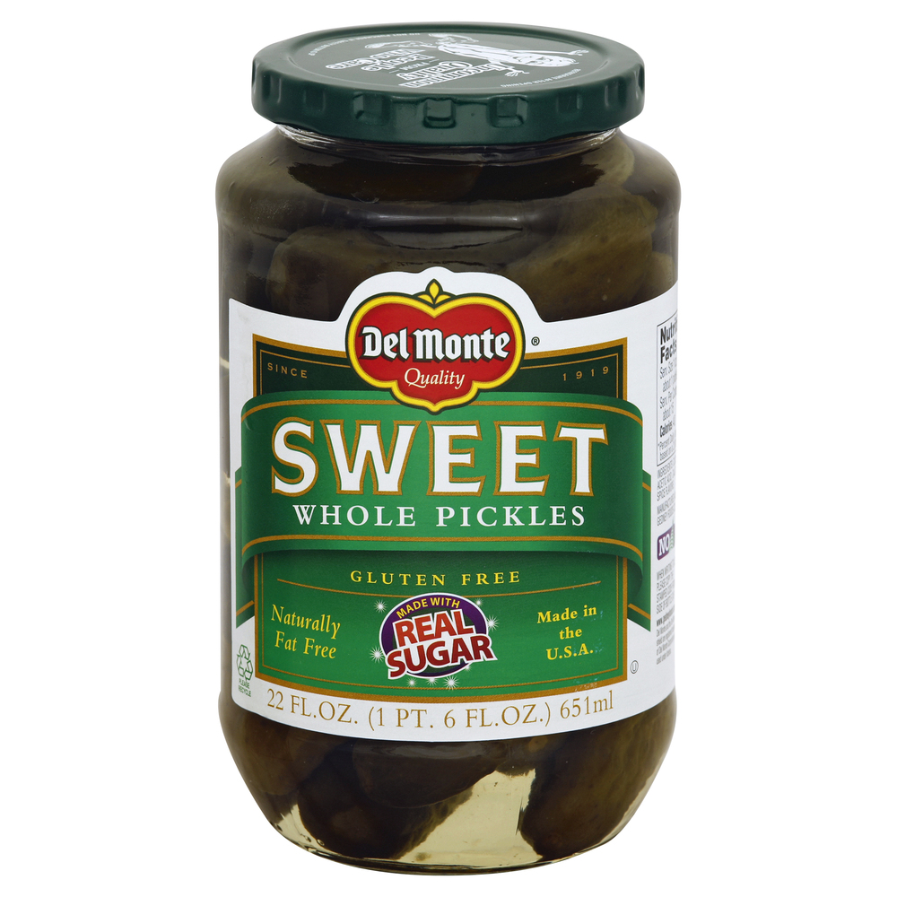 Del Monte Whole Pickles, Sweet-Main