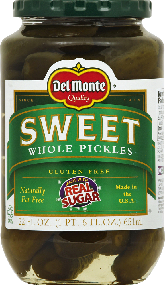 Del Monte Whole Pickles, Sweet-Ecom