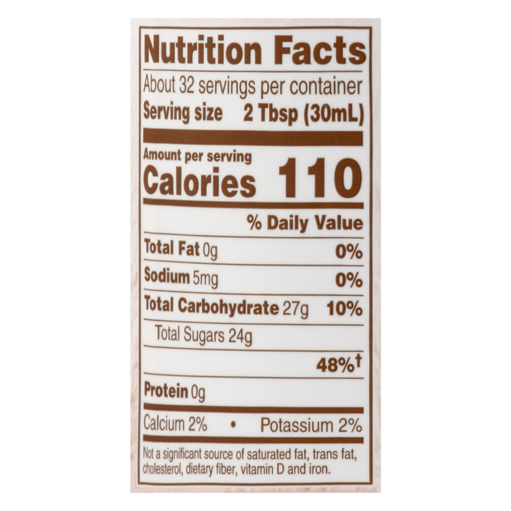 Raley's Purely Made 100% Pure Maple Syrup-Nutrition-Facts