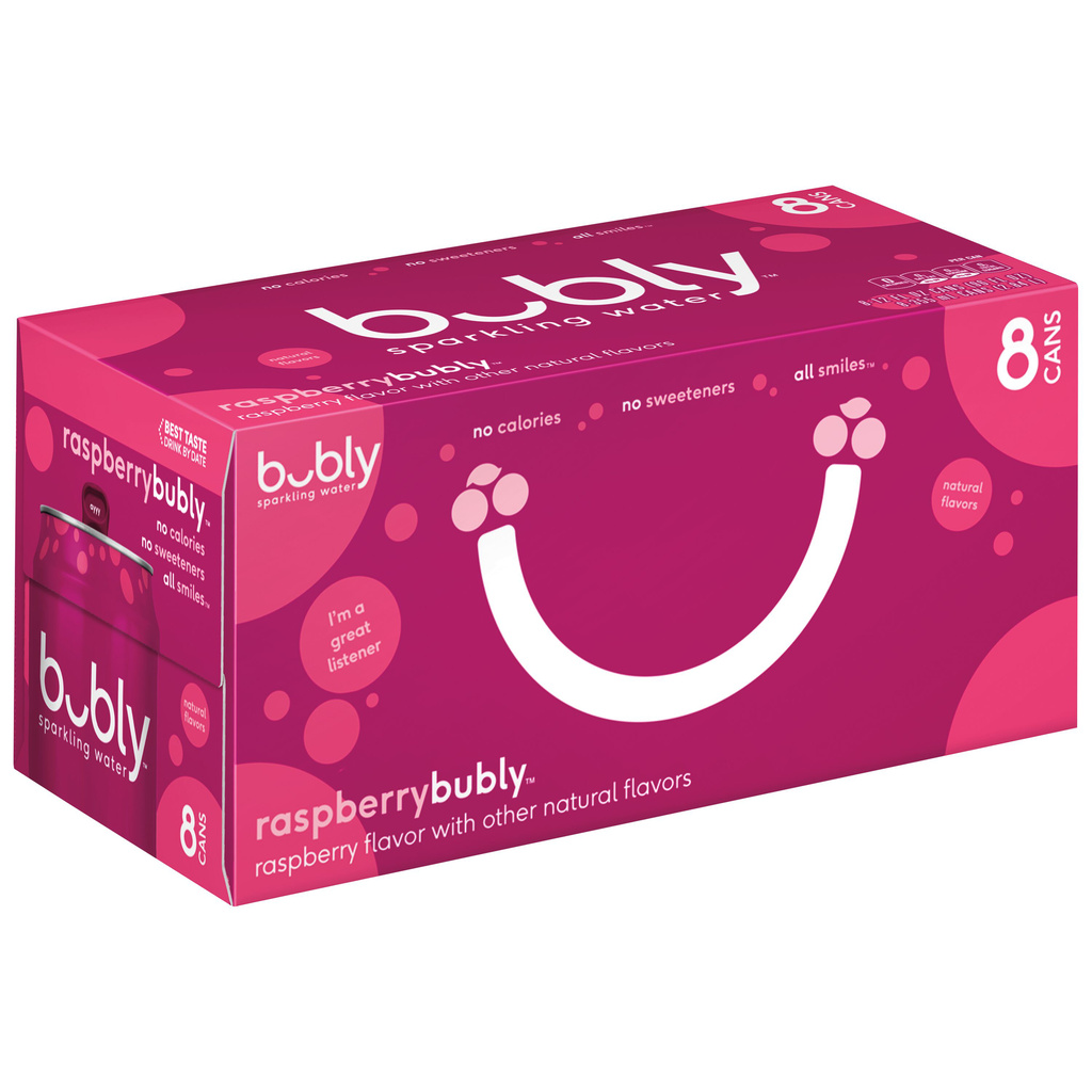 Bubly Sparkling Water Raspberry-Hero