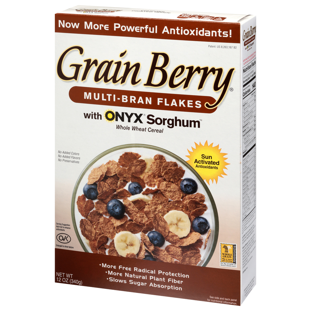 Grain Berry Cereal, Multi-Bran Flakes with Onyx Sorghum-Front-Right ...