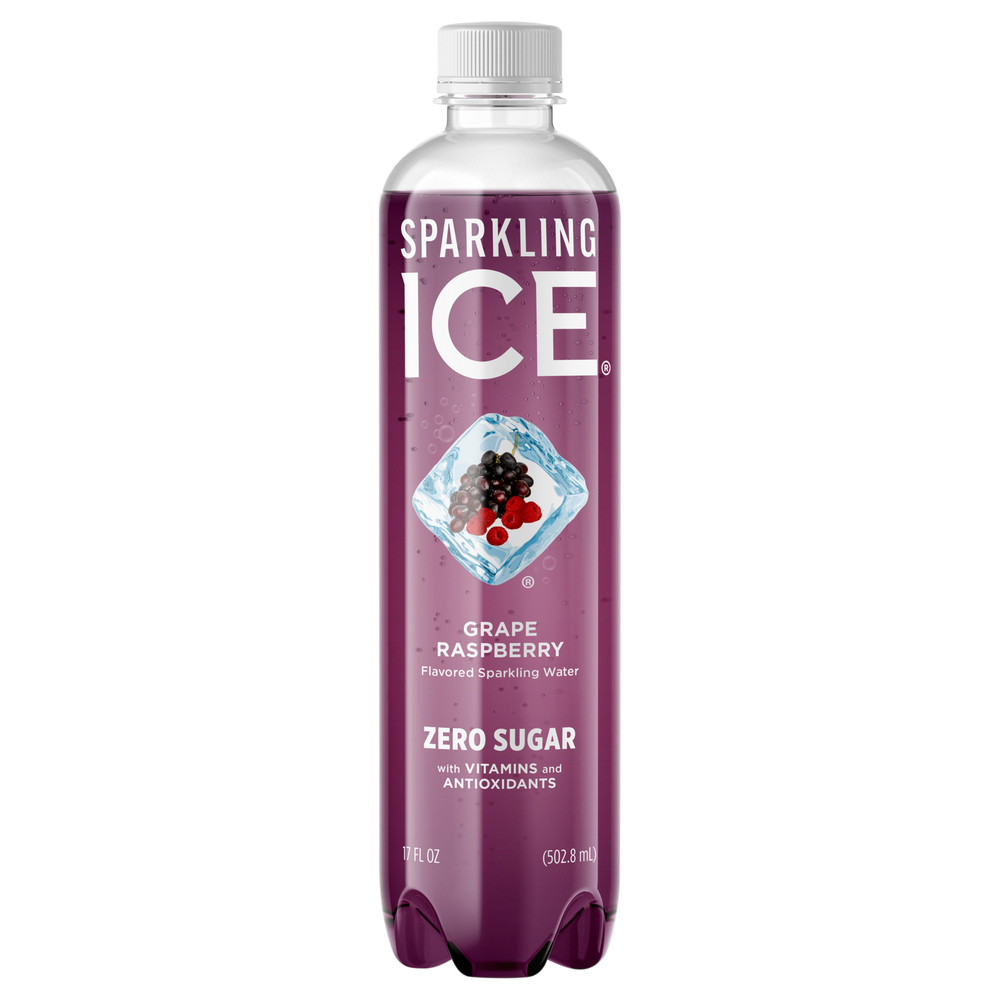 Sparkling Ice Sparkling Water, Zero Sugar, Grape Raspberry Flavored-Ecom