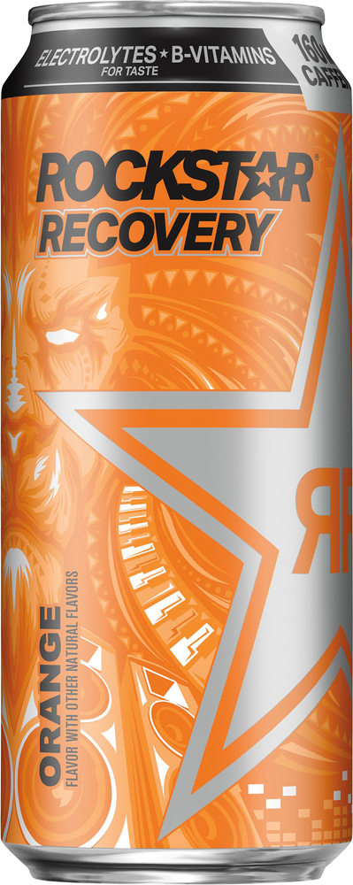 Rockstar Recovery Energy Drink, Orangeade-Planogram-Left