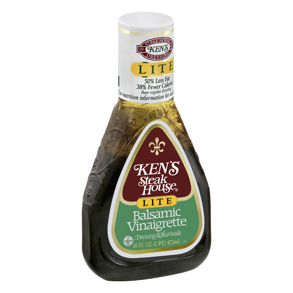 Ken's Steak House Dressing & Marinade, Balsamic Vinaigrette, Lite-Main