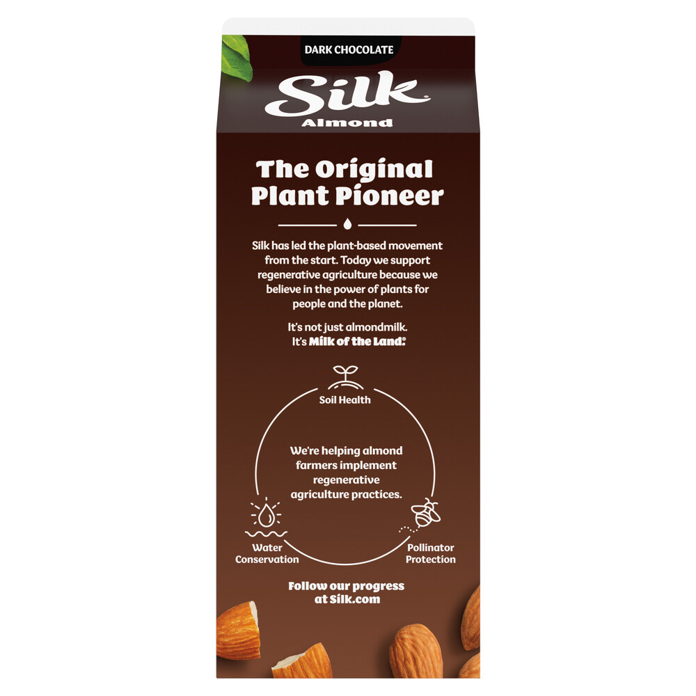 Silk Almondmilk, Dark Chocolate-Planogram-Back
