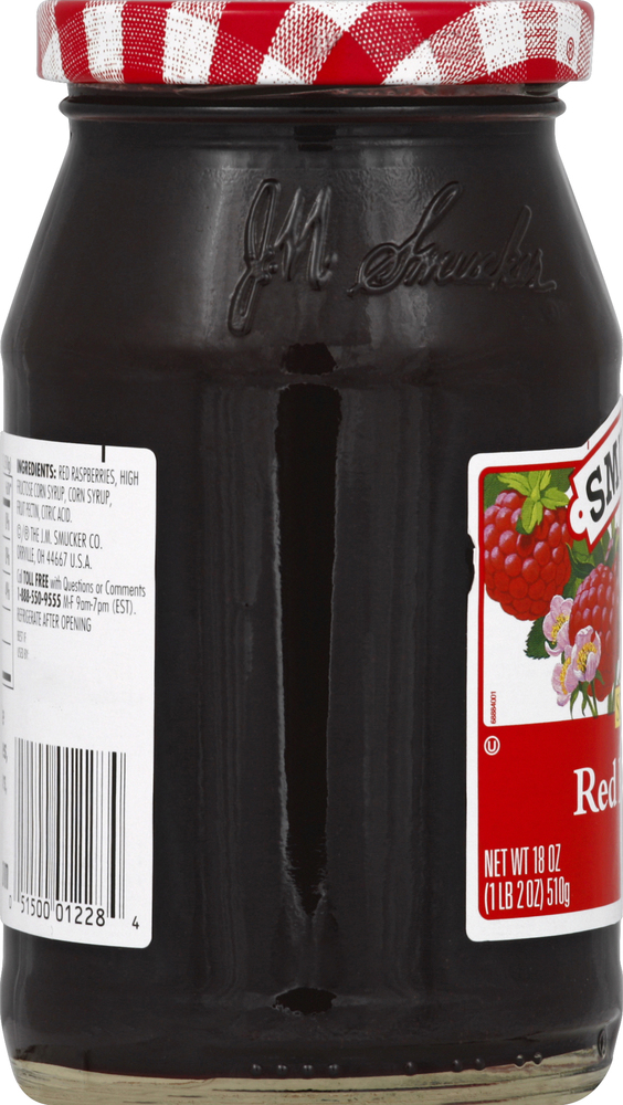 Smucker's Jam, Red Raspberry, Seedless-Planogram-Left