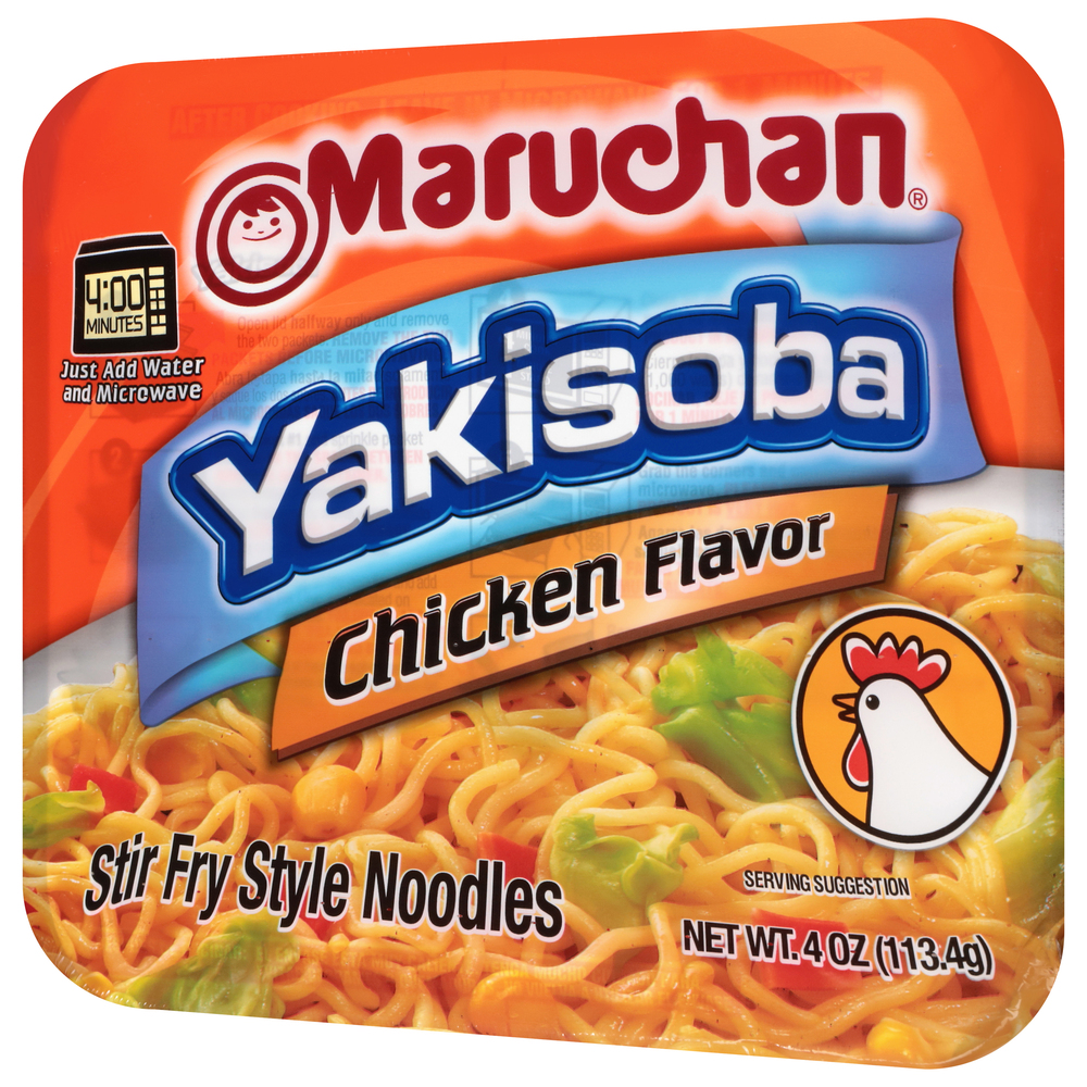 Maruchan Yakisoba, Chicken Flavor-Front-Right-Elevated