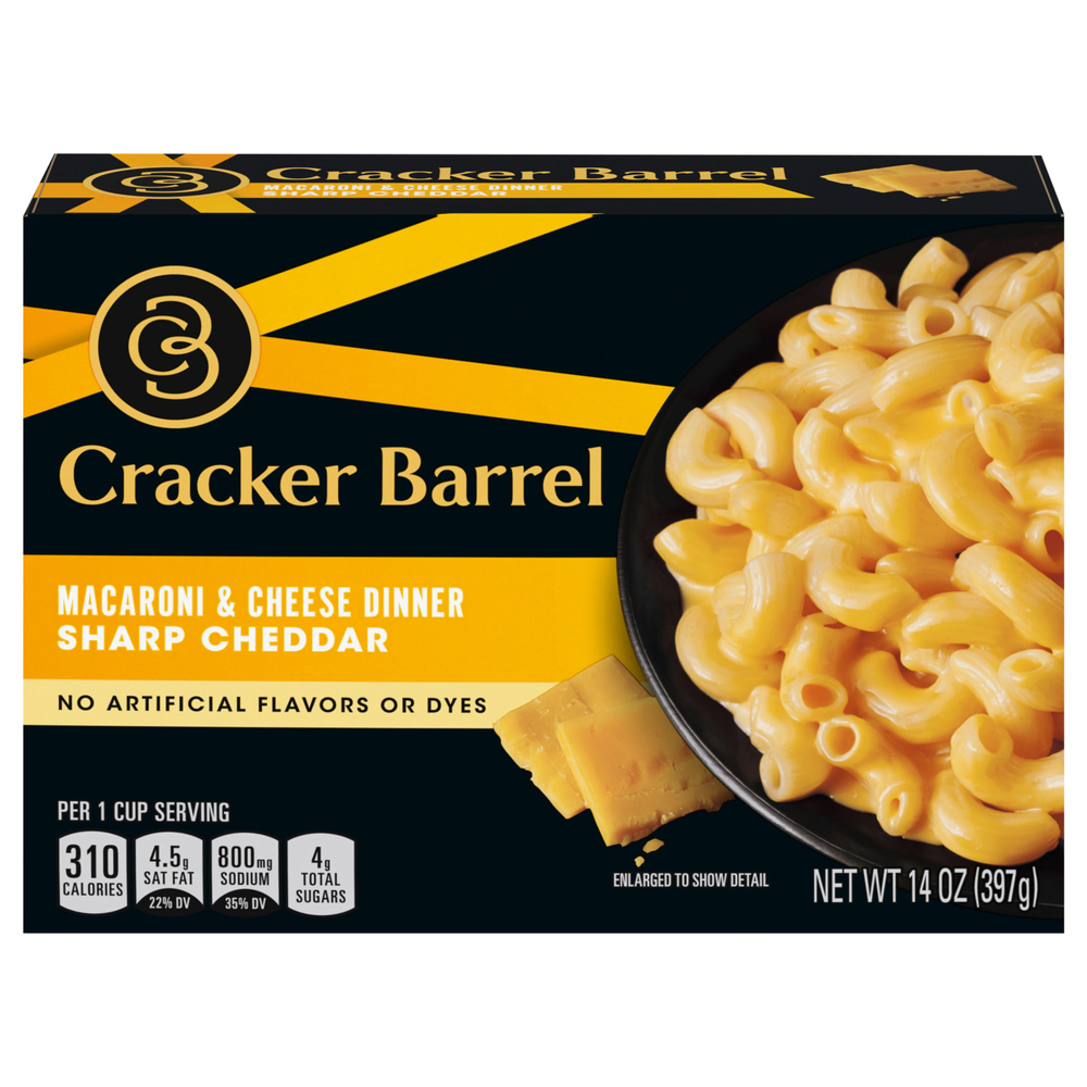 Cracker Barrel Sharp Cheddar Macaroni & Cheese Dinner-Main