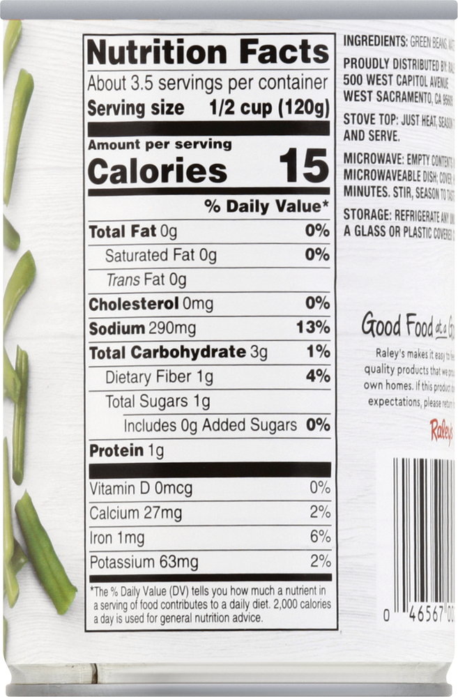 green beans information