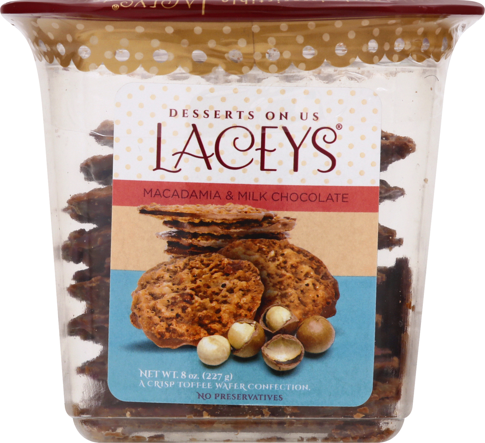 Laceys Wafer Confection, Macadamia & Milk Chocolate-Main