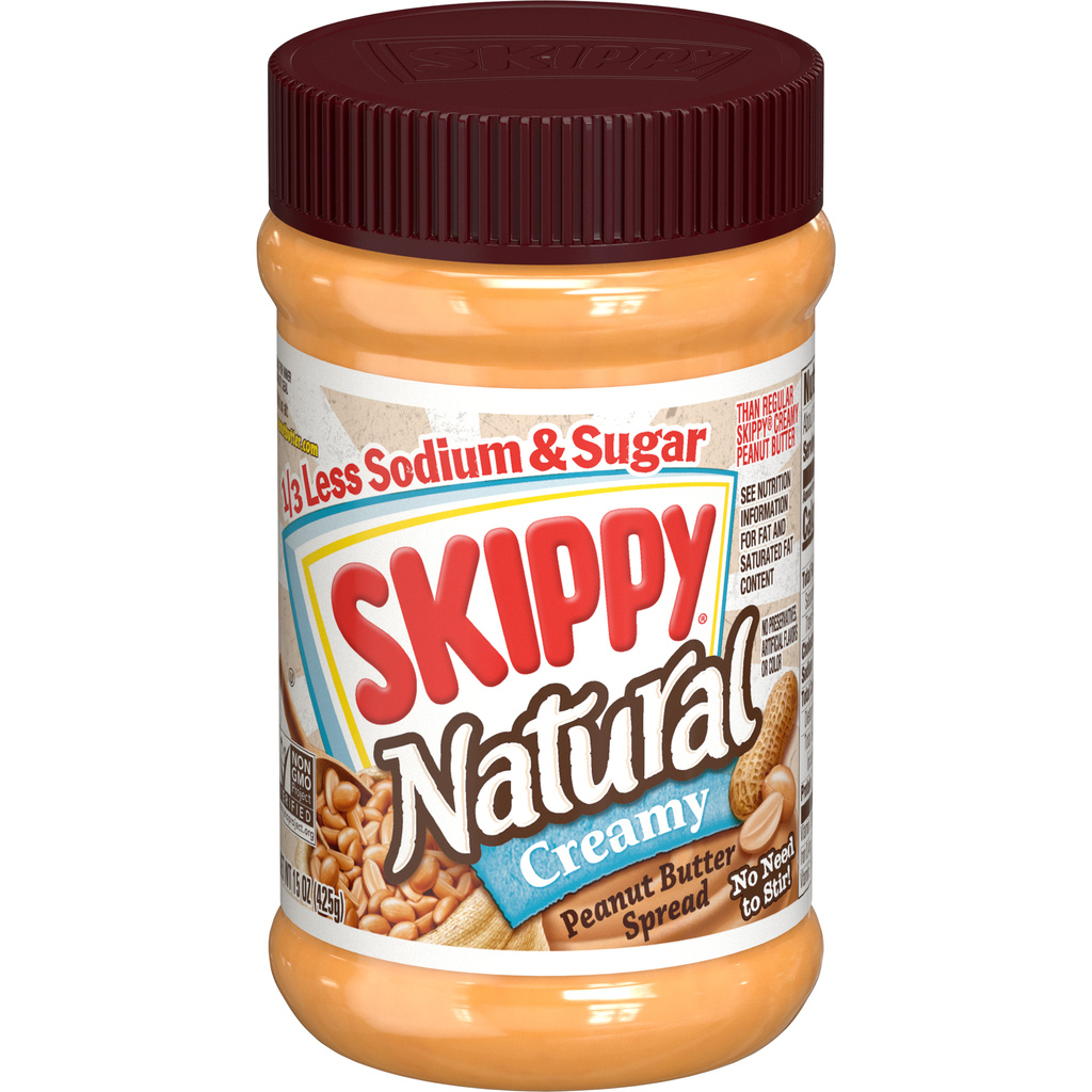 Skippy Natural Creamy Peanut Butter Spread-Hero