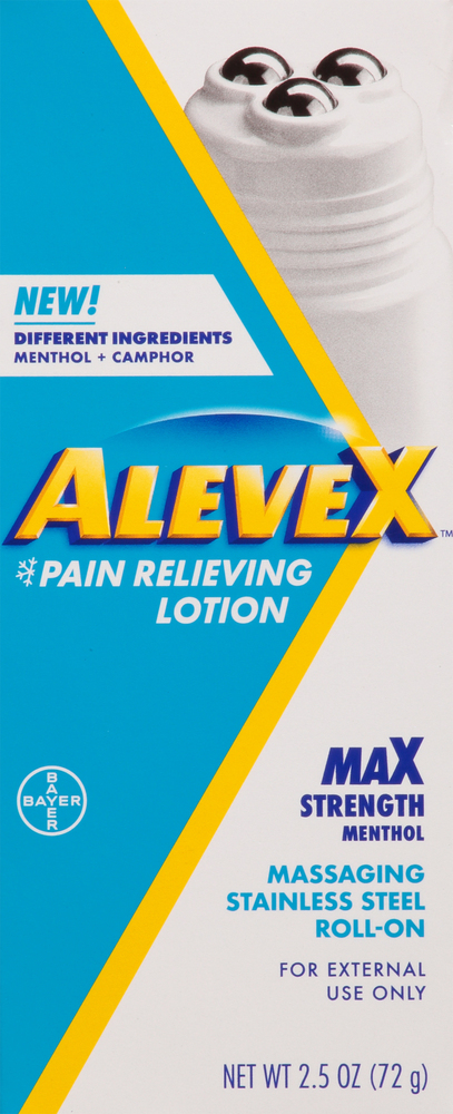 AleveX Pain Relieving Lotion, Max Strength, Menthol-Main