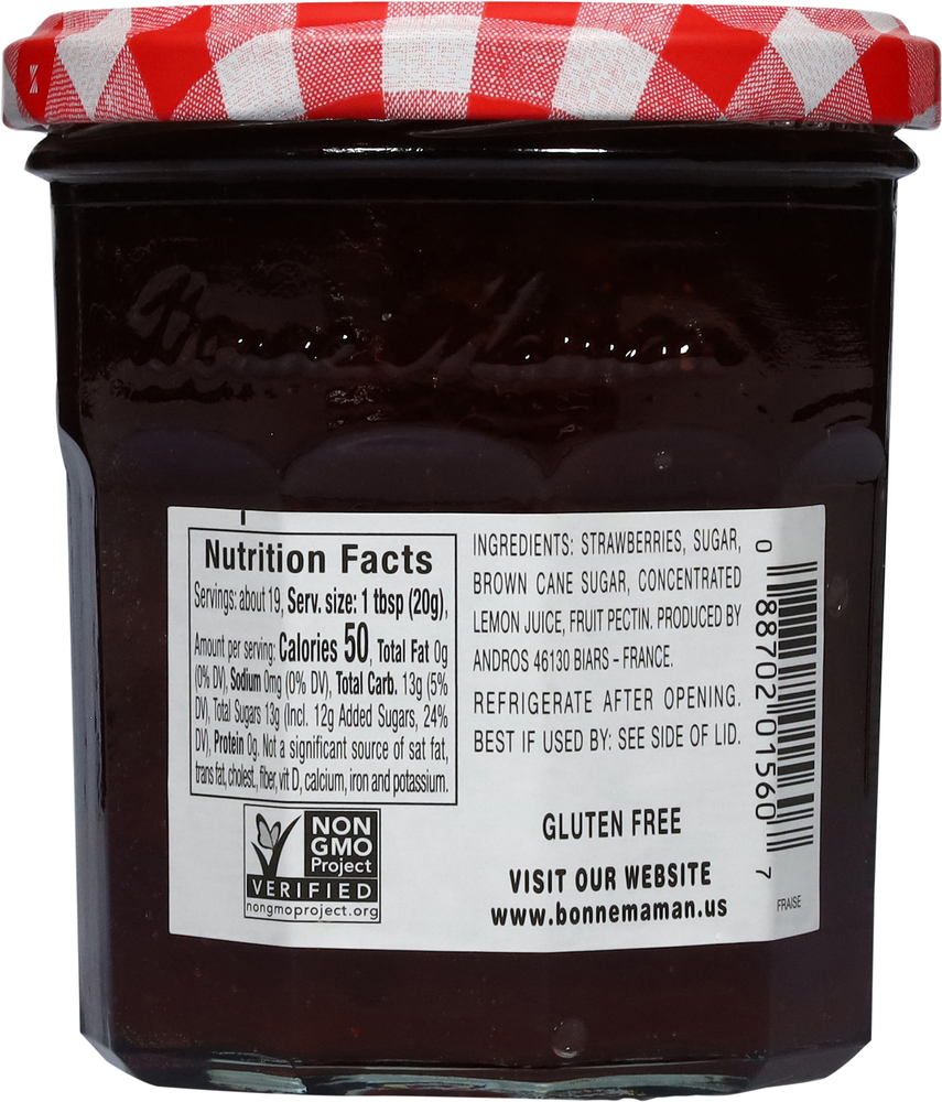 Bonne Maman Preserves, Strawberry-Planogram-Back