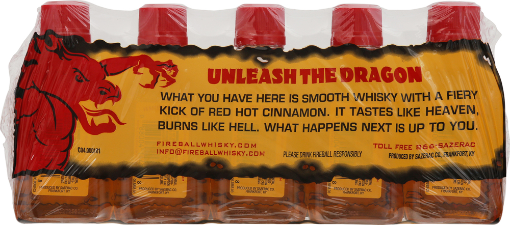 Fireball Whisky, Cinnamon, 10 Pack-Planogram-Back