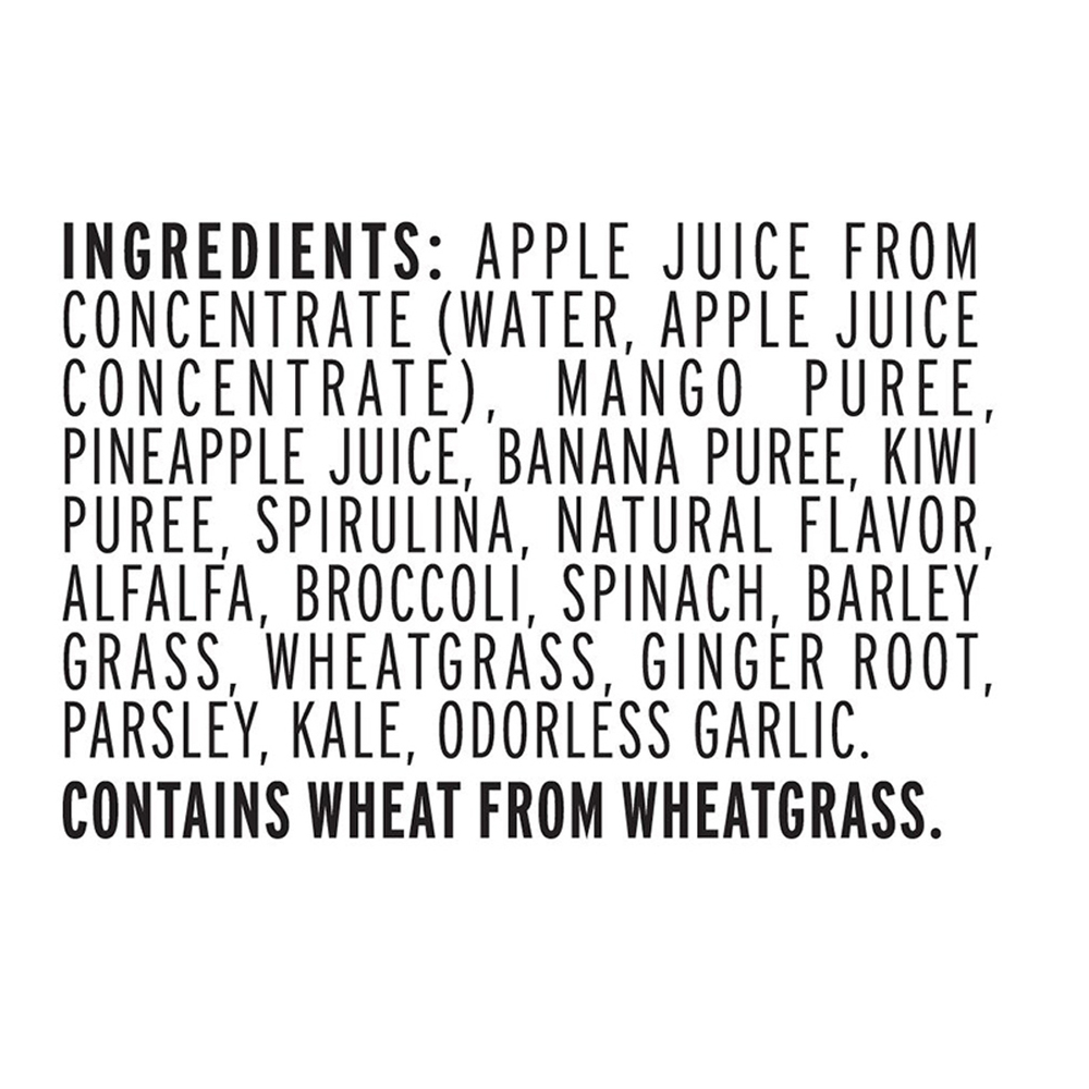 Naked Juice, Green Machine-Ingredients