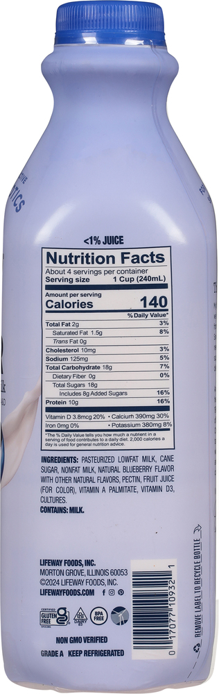 Lifeway Kefir, Blueberry-Planogram-Right