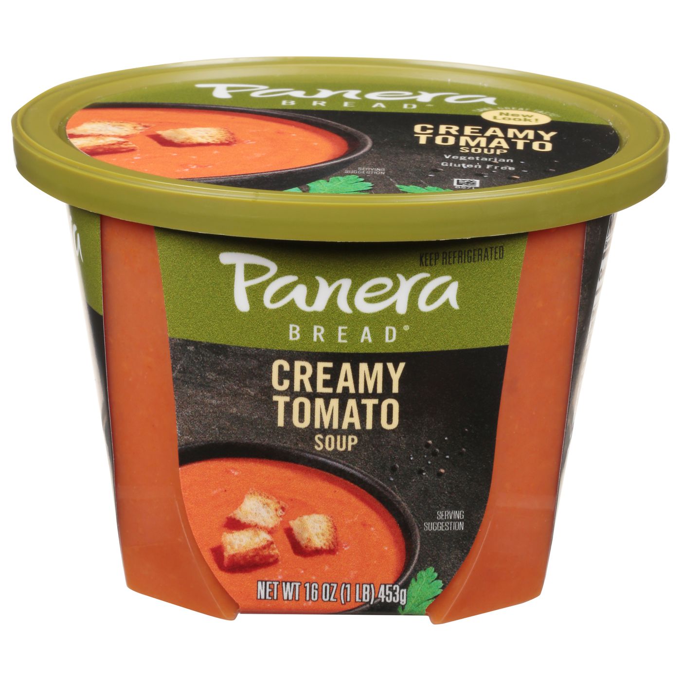 Panera Bread Creamy Tomato Soup 16 OZ Soup Cup Gluten Free Main