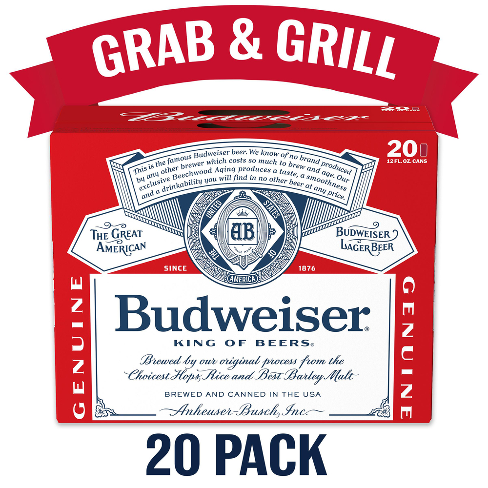 budweiser 20 pack