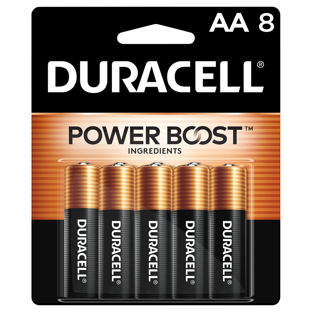 Duracell Power Boost Batteries, Alkaline, AA ,1.5V-Main