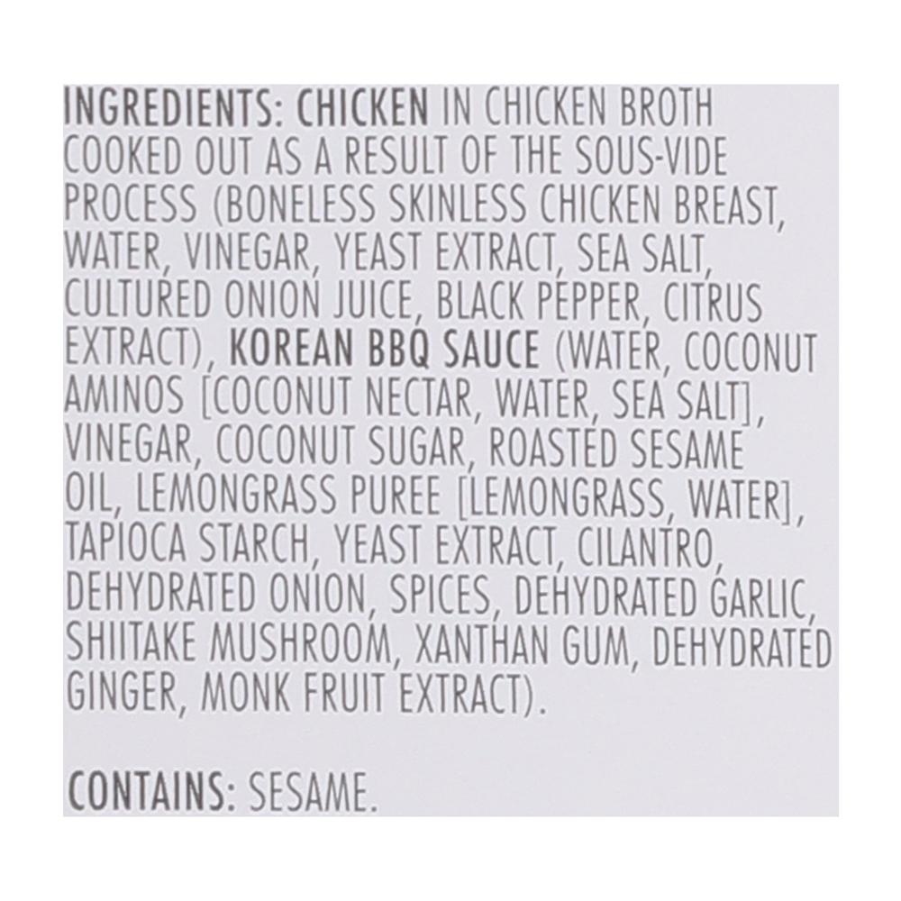 Kevin's Natural Foods Korean BBQ-Style Chicken, Paleo-Ingredients