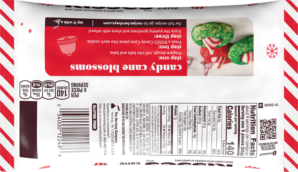candy cane label