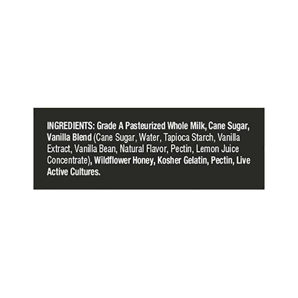 Noosa Yoghurt, Finest, Blended, Vanilla Bean-Ingredients