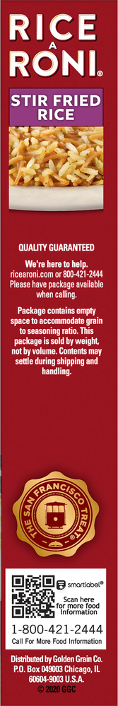 Rice A Roni Rice Vermicelli Stir Fried Rice 6.2 Oz-Planogram-Right